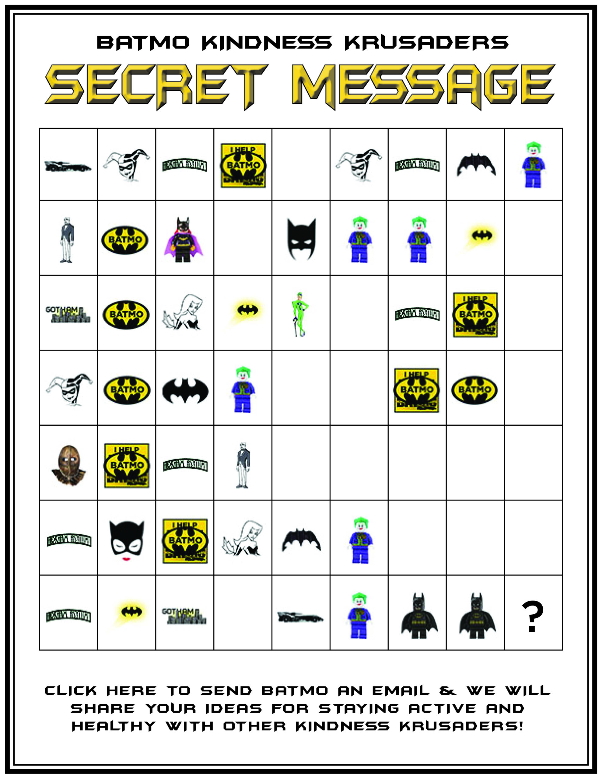 Batmo Secret Code Messages Batmo 